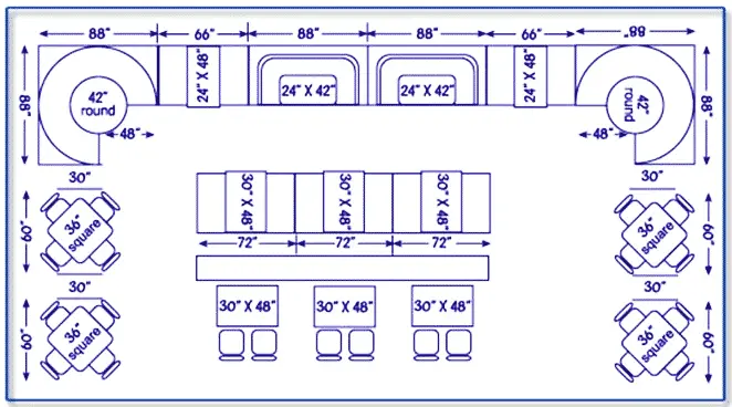 Design & Specs Center | Restaurant Seating Layout Guidelines