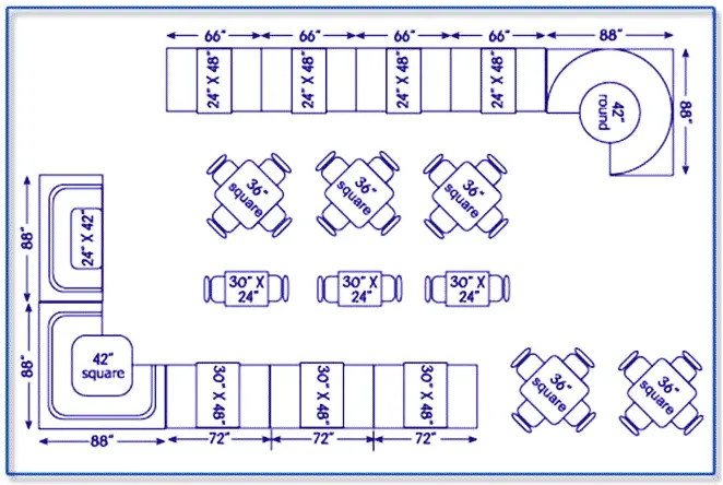 Design & Specs Center | Restaurant Seating Layout Guidelines