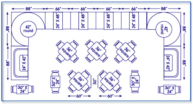 Design & Specs Center | Restaurant Seating Layout Guidelines