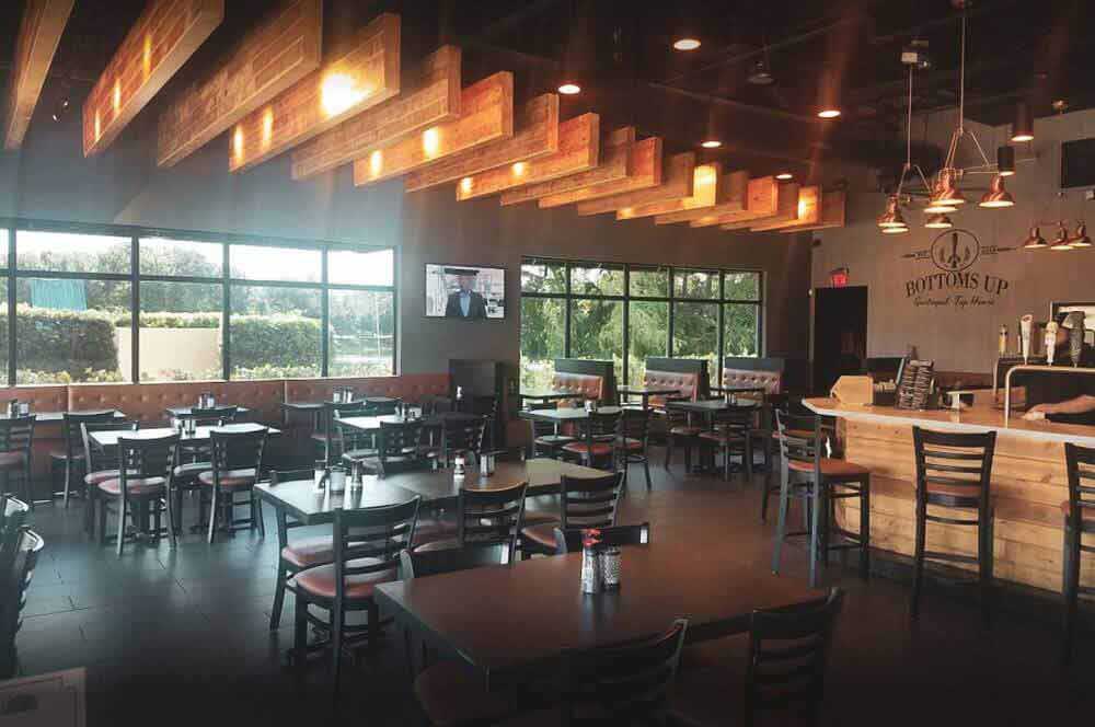 Dark Mahogany Wood Ladderback Commercial Bar Stool with Veneer Seat